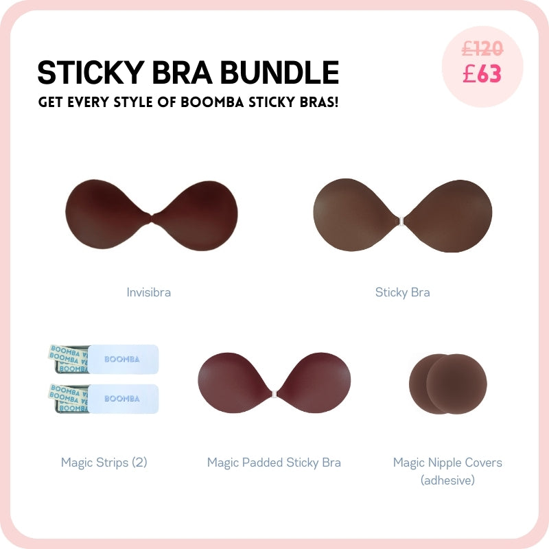 Natural bra adhesive strips store